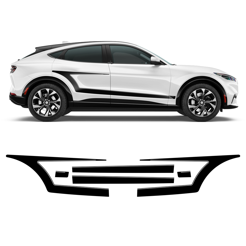 Accent Side Graphics, fit Mach - E 2021 - 2026