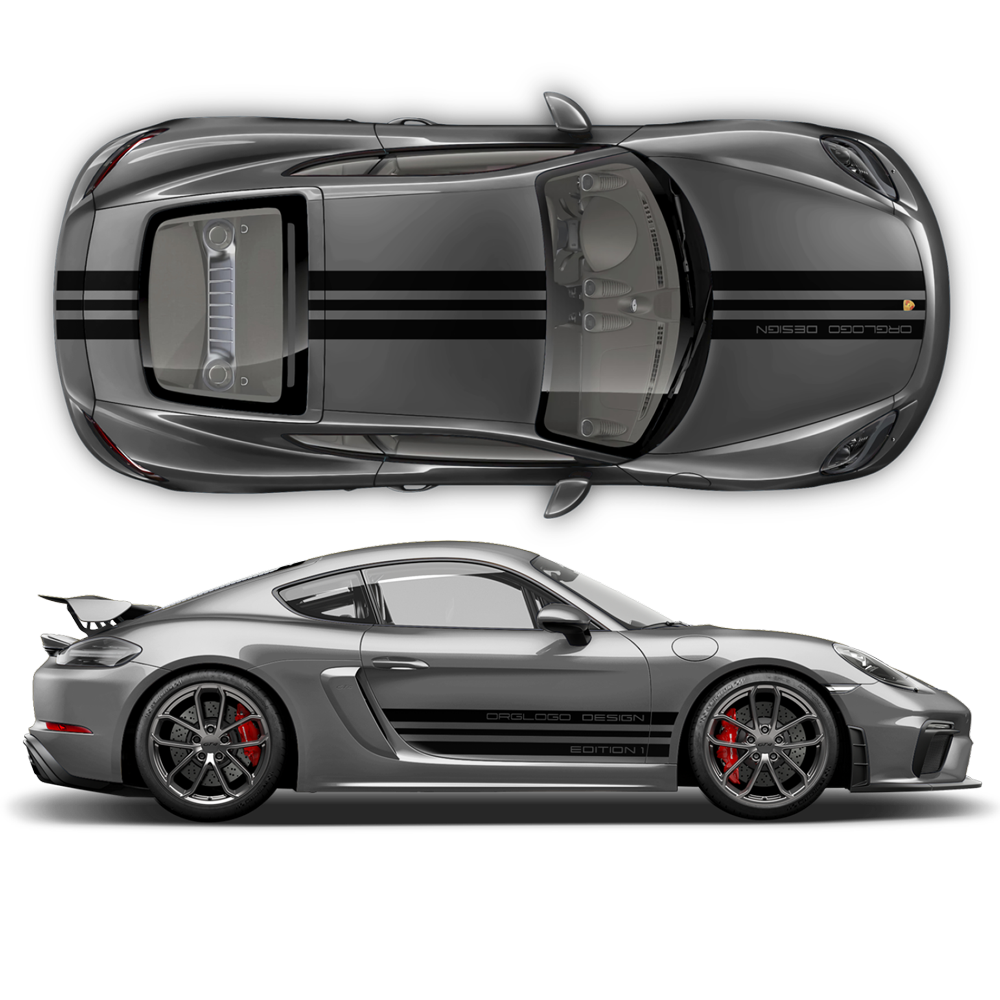 Edition 1 Design Racing stripes set, Cayman / Boxster 2005 - 2020