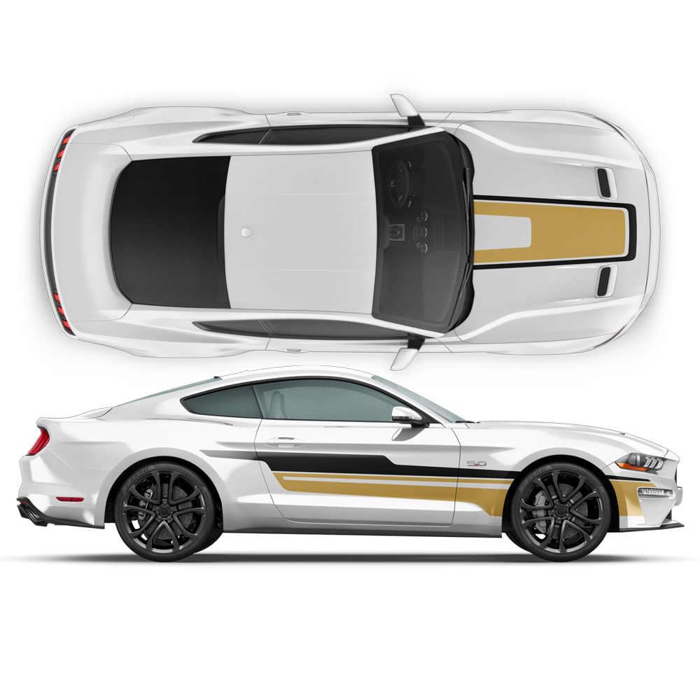 Accent Side / Hood Graphic Decals, for Ford Mustang 2015 - 2020