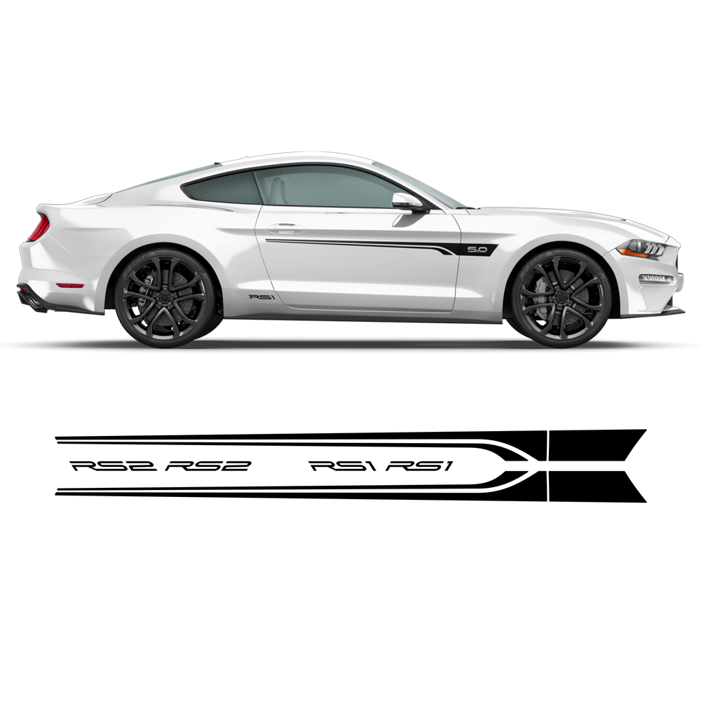 ROUSH Stage1 Stage2 Door Decals Set, for Ford Mustang 2015 - 2020