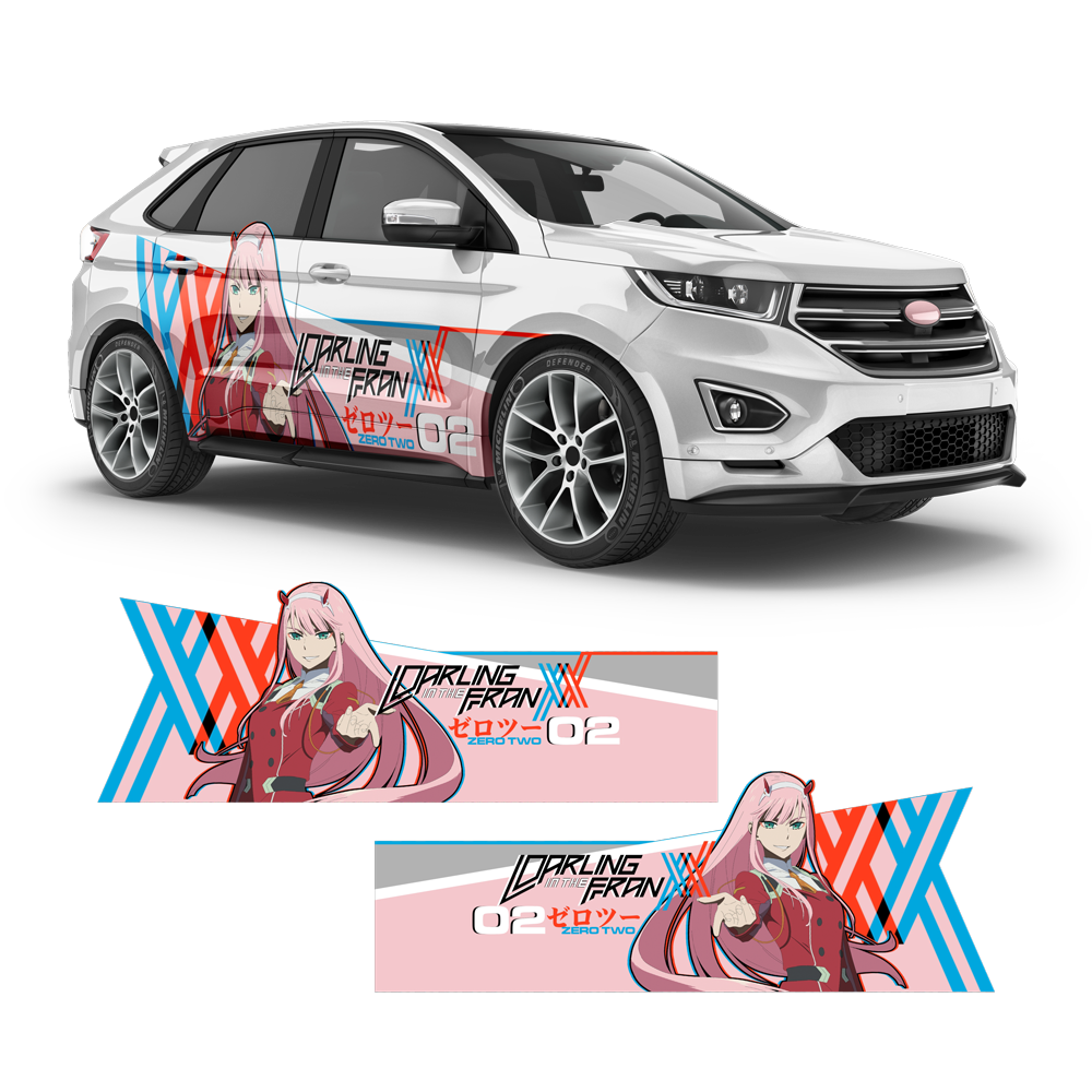 Zero Two (Darling in the FranXX) ITASHA, Anime Style Graphic Decals Se
