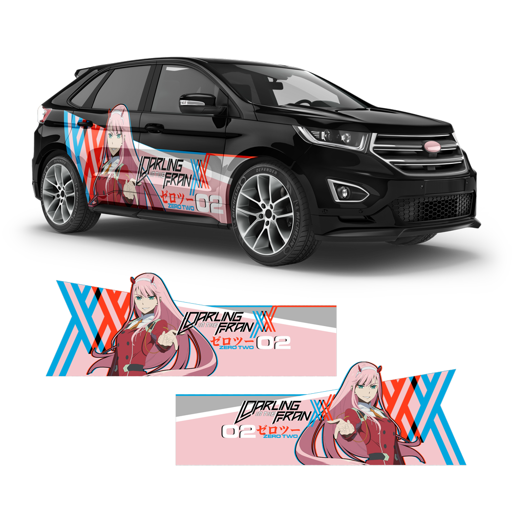Zero Two (Darling in the FranXX) ITASHA, Anime Style Graphic Decals Se