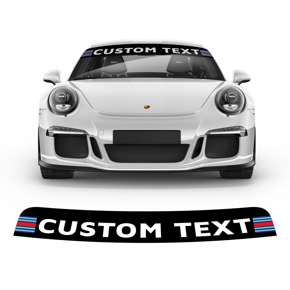 Porsche Windshield Decals