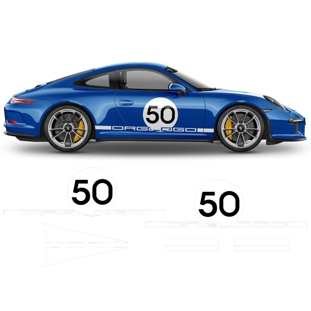 HERITAGE DESIGN graphic decals set, for Porsche Carrera / Targa