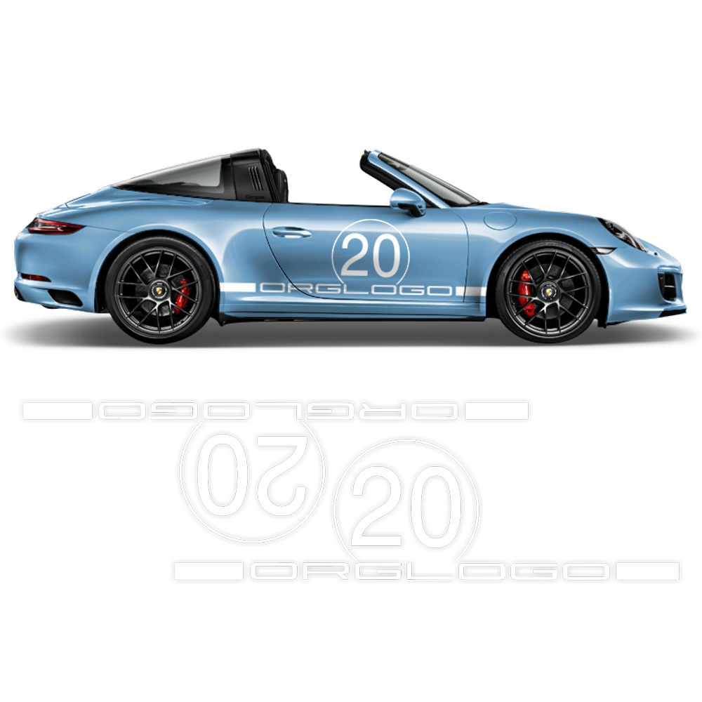 Heritage China Edition Graphic Decals Set, for Carrera / Carrera Turbo