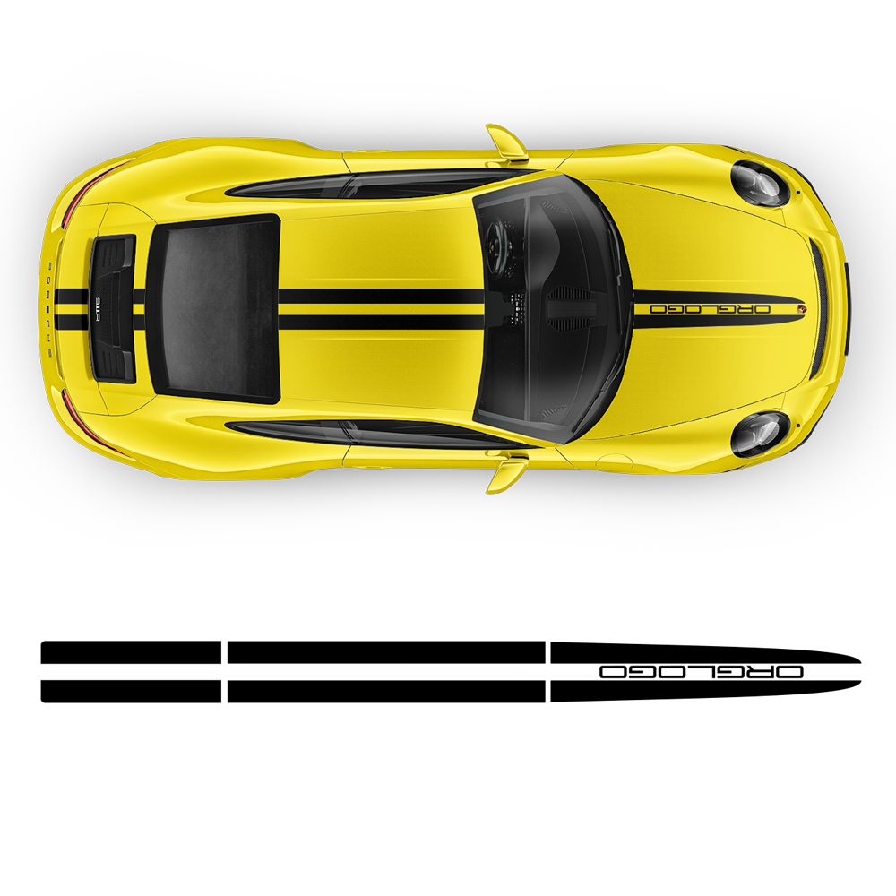 THIN DUAL Racing Decals kit, for Porsche Carrera / Cayman / Boxster 20